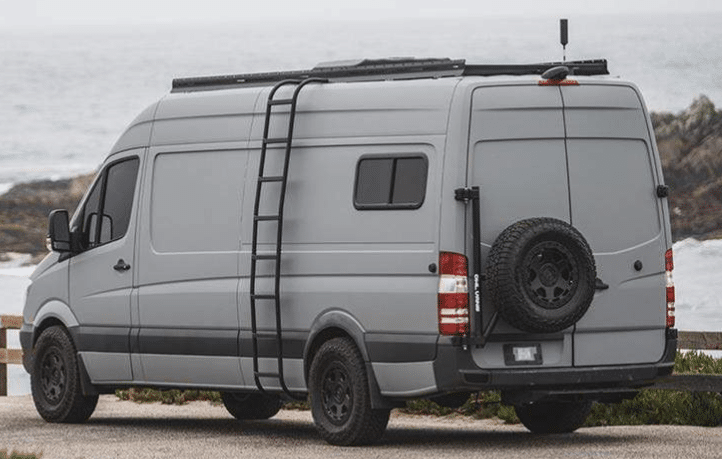 Ncv3 2007-2018 Mercedes Sprinter Van High Roof Aluminum HD Rear Ladder ...