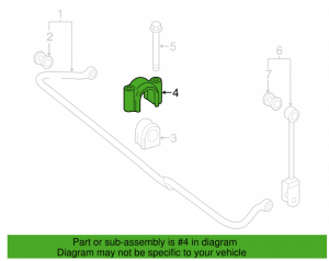 Mercedes-Benz 9063261540 Genuine OEM Stabilizer Sway Bar Bracket ...
