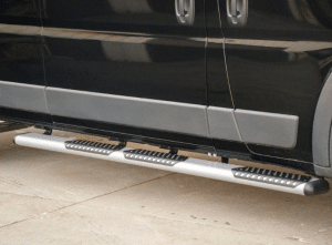 2007-2023 Mercedes Sprinter Van O-Mega Silver Aluminum Running Boards ...