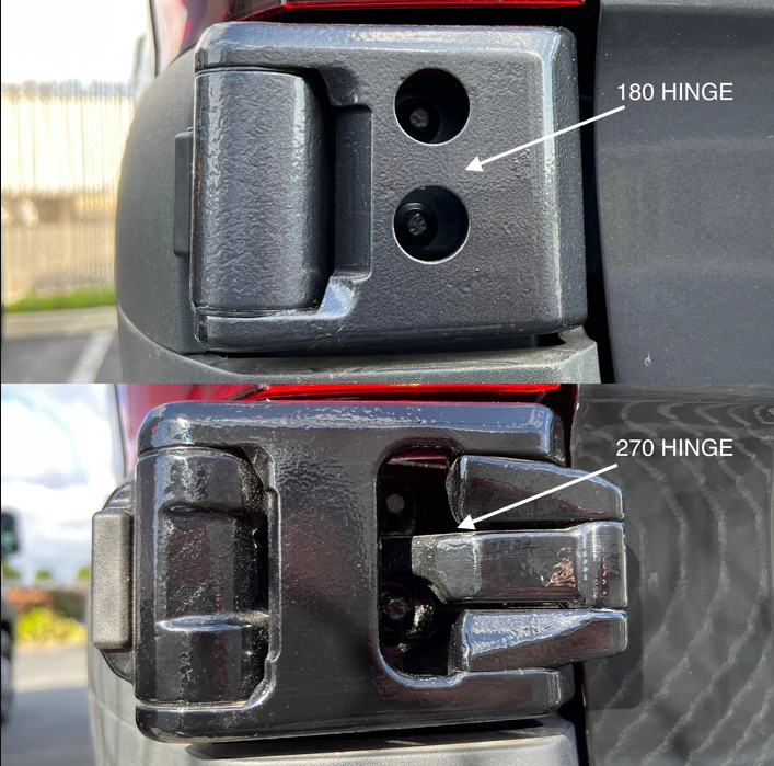 180° vs 270° Hinges for Rear Carriers on Sprinter Vans - northwest ...