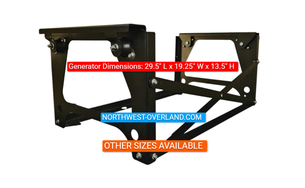 Generator Rear Tire Carrier Area Mounting Kit for VS30 2019-2022 ...
